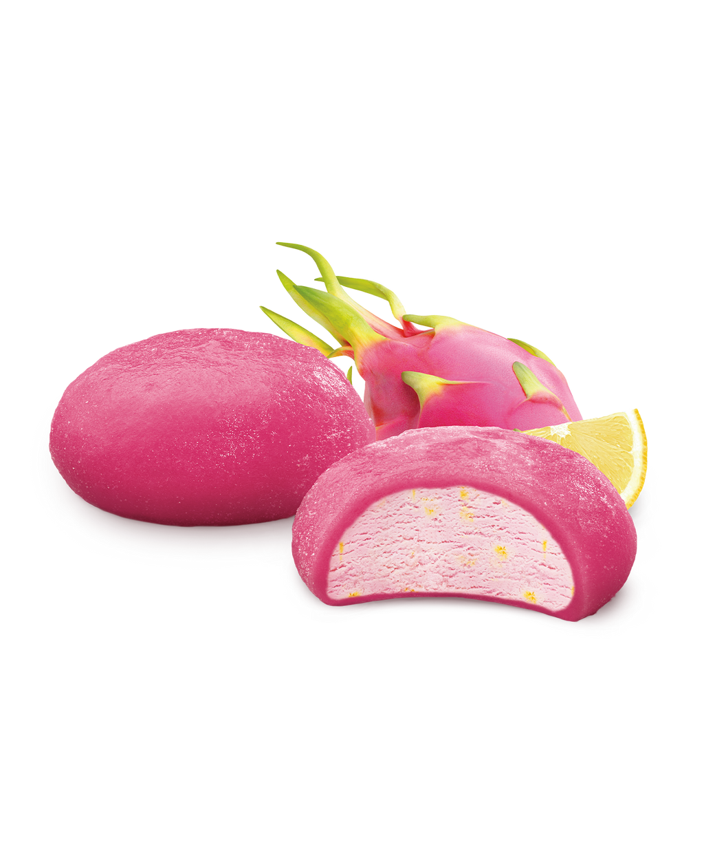 Dragon Fruit Lemonade Mochi Ice Cream 6pk - Bubbies Ice Cream